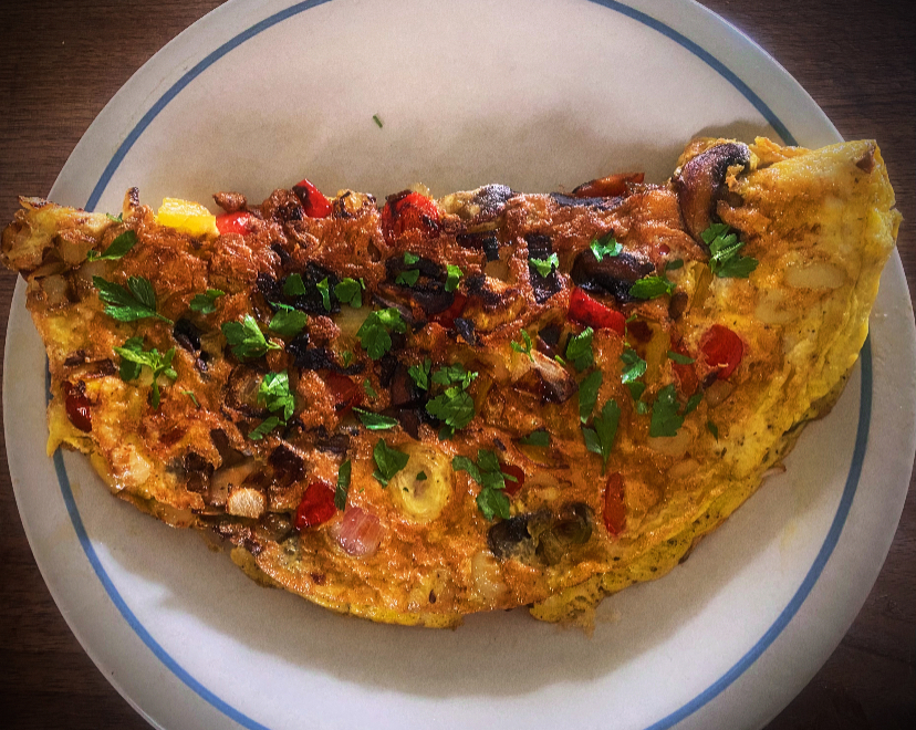 Omelet with Bell Peppers, Onions, and Mushrooms – Aprile's Kitchen
