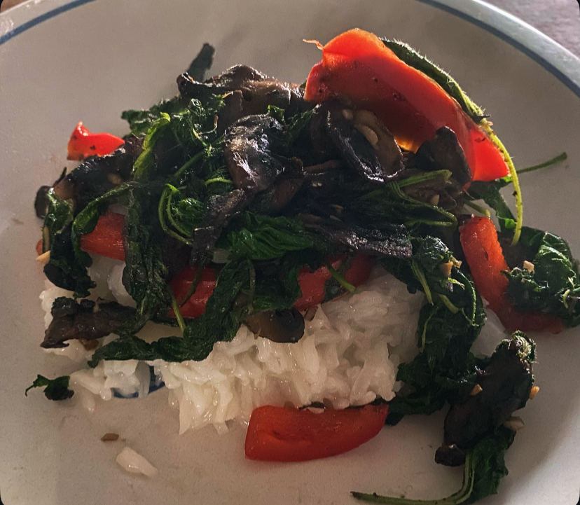 Nettle and Mushroom Stir-Fry – Aprile's Kitchen